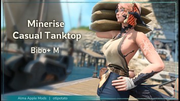 Alma Apple's Minerise Casual Tanktop for Hunk, Type-W Non-Op, and Resonecho | XIV Mod Archive