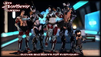 CybAuRa Icarus Boots V1 with Talons 2 Versions | XIV Mod Archive