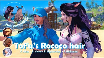 LA Warrior Hair - Au Ra Ladies | XIV Mod Archive