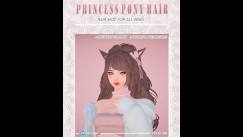 W] Sweet Tails Hair [All Fems] | XIV Mod Archive