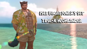 Isle Vacationer's Tie-front Shirt TBSE-X Highlander | XIV Mod Archive