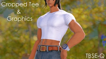 Canvas Cropped Tee (TBSE+) | XIV Mod Archive