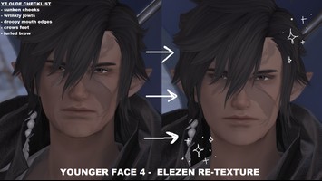Younger Face 4 for Highlanders | XIV Mod Archive