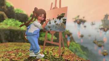 [☀️DT] Painting Emote - custom animation with mixing palette, easel ...