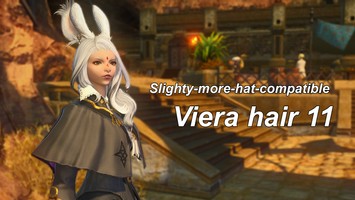 Hat Compatible Female Viera Hair 11&12 | XIV Mod Archive