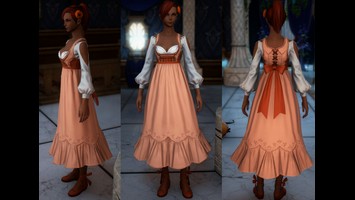 Shorter Maid Dress [DT Updated] | XIV Mod Archive