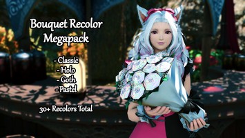 Waiting with flowers - custom emote and idle | XIV Mod Archive